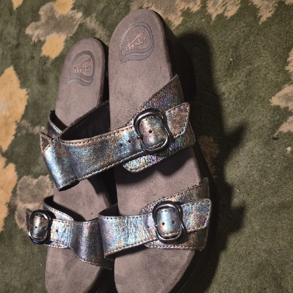 Dansko | Shoes | Dansko Metallic Buckle Sandals | Poshmark